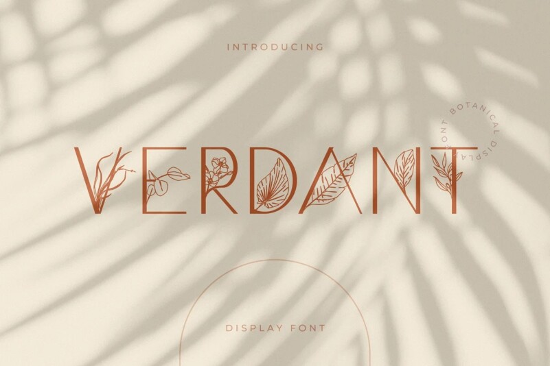 Verdant - Botanical Display Font - Free Font