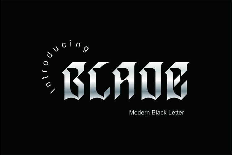 Blade Font - Free Font