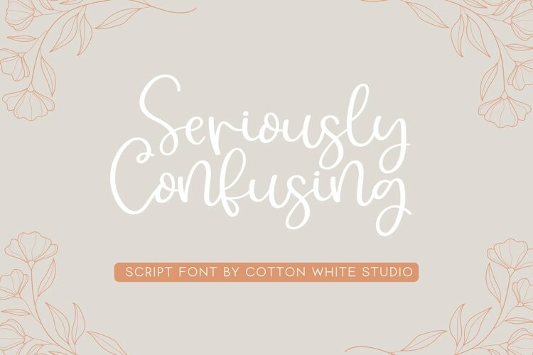 Seriously Confusing Font - Free Font