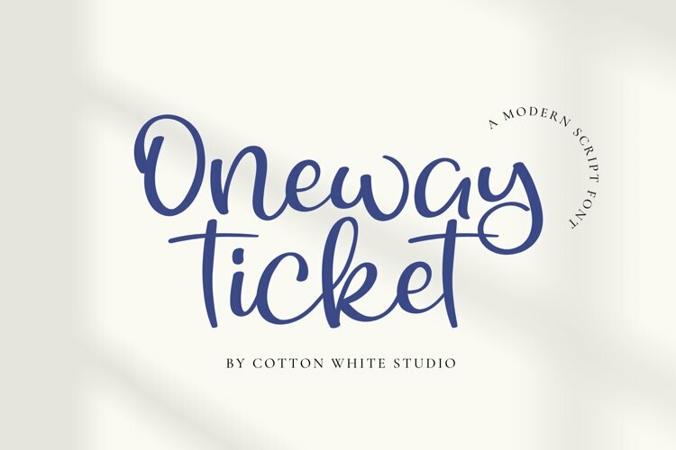 Oneway Ticket Font - Free Font