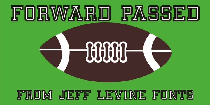 Forward Passed JNL font - Free Font