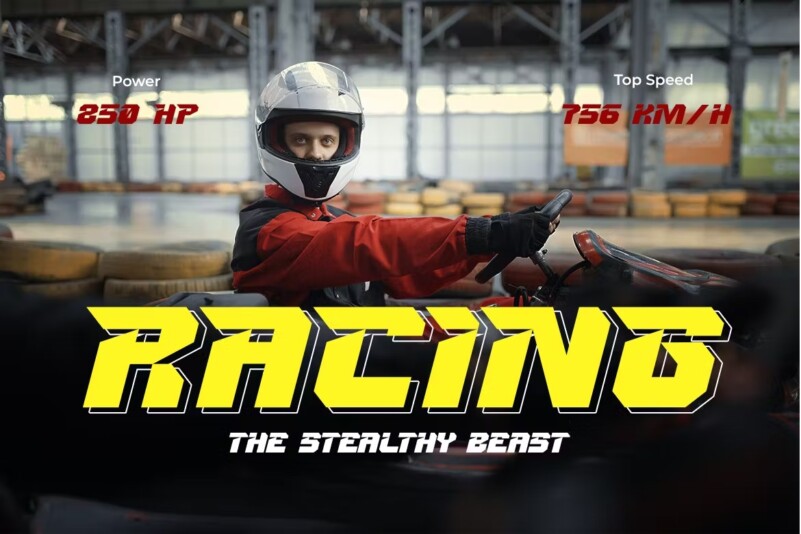 Apex Corner - Modern Racing Font - Free Font