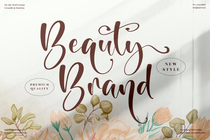 Beauty Brand Beautiful Script Font - Free Font