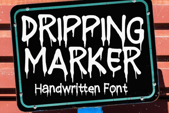 Dripping Marker Font - Free Font