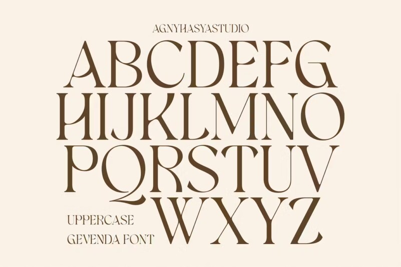 Gevenda - A Display Serif Font - Free Font