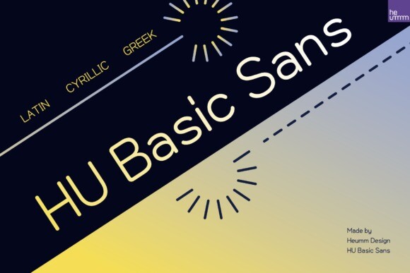 HU Basic Sans Font - Free Font