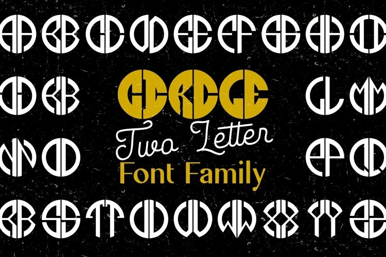 Circle Two Letter Font - Free Font