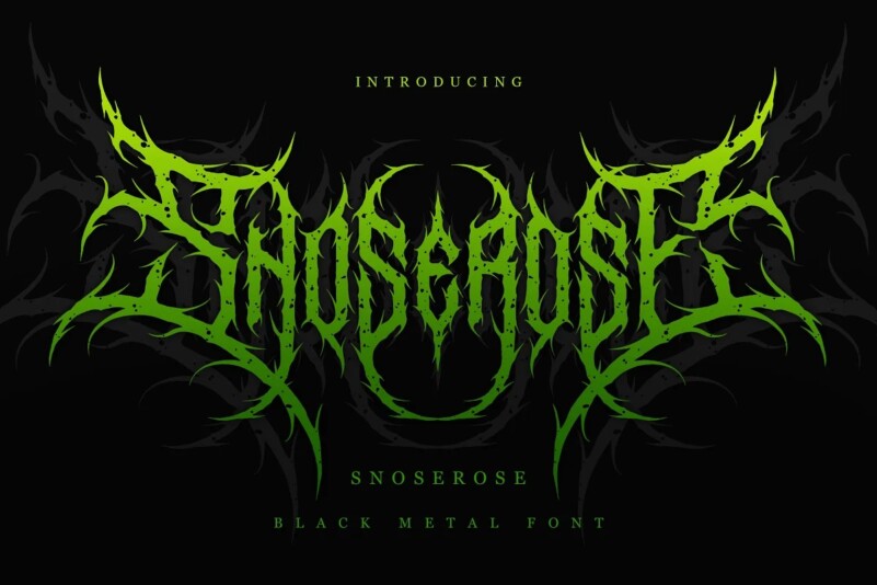 Snoserose | Black Metal Font Vol.7 - Free Font