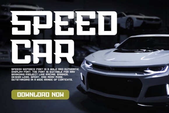 Speedy Geforce Font - Free Font