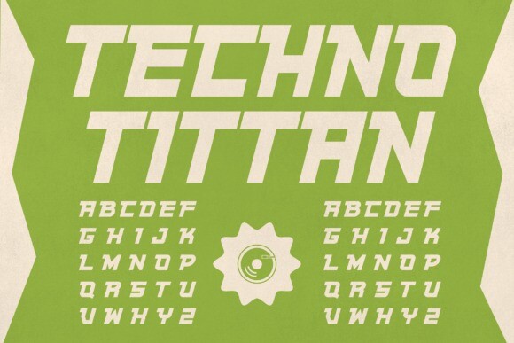 Techno Titan Font - Free Font