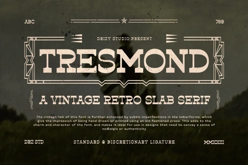 Tresmond - Vintage Retro Slab Serif - Free Font