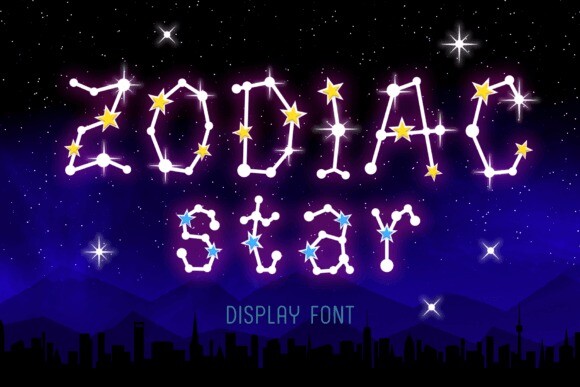 Zodiac Star Font - Free Font