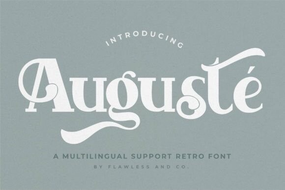 Auguste Retro Font - Free Font