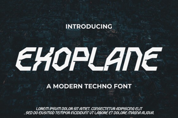 Exoplane Font - Free Font