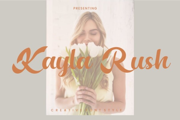 KaylaRush Script Font - Free Font