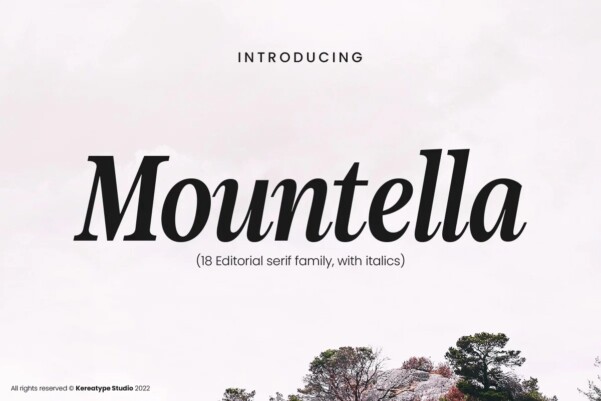 Mountella serif font - Free Font