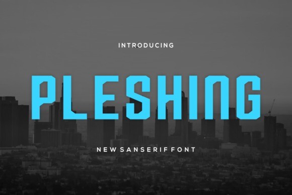 Pleshing Font - Free Font