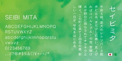 Seibi Mita Font - Free Font