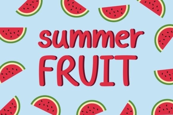 Summer Fruit Font - Free Font