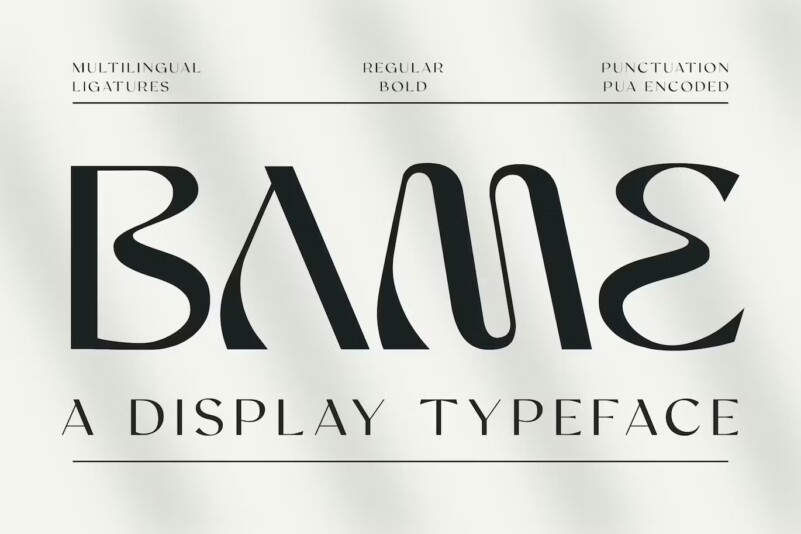 Bame Typeface Font - Free Font