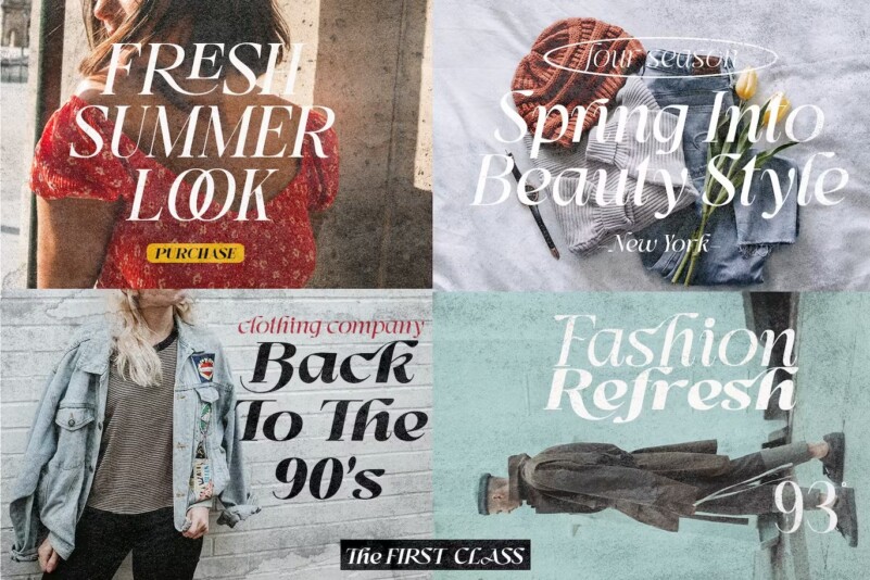 First Class - Luxury Serif - Free Font