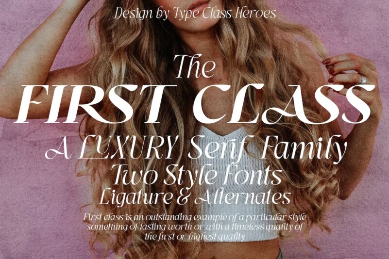 First Class - Luxury Serif - Free Font