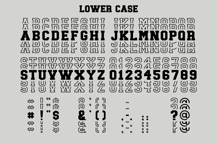 Jp Sporty Stacked Font - Free Font