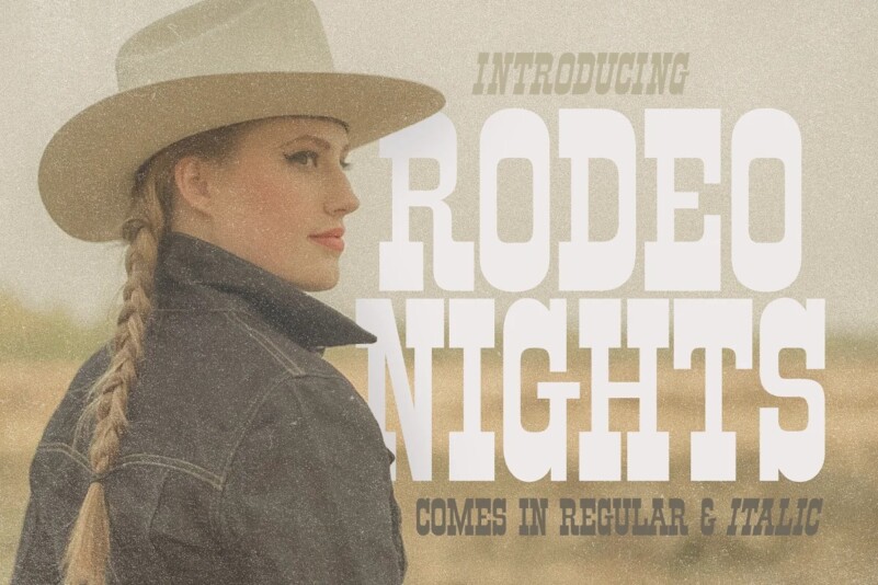 Rodeo Nights - Western Font - Free Font