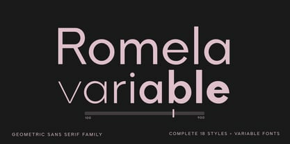 Romela Full Family - Free Font