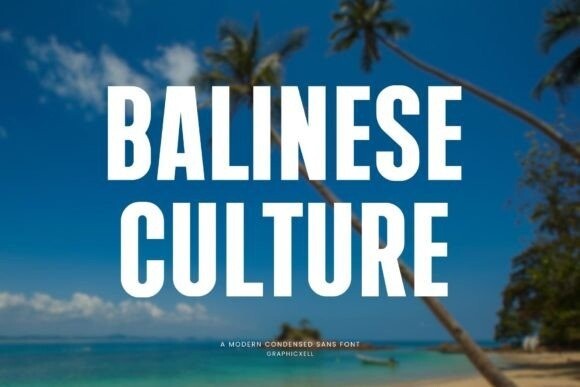 Balinese Culture Font - Free Font