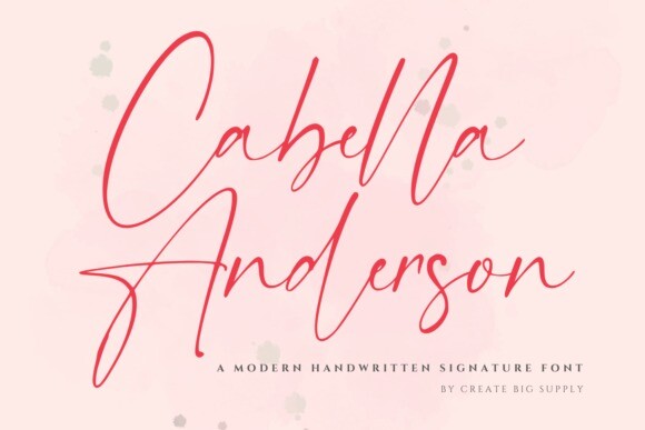 Cabella Anderson Font - Free Font