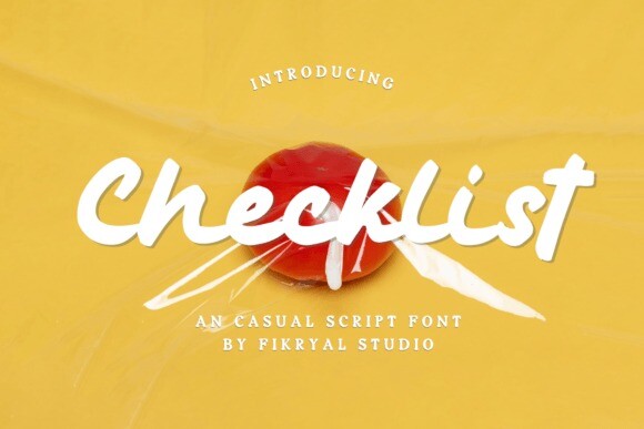 Checklist Font - Free Font