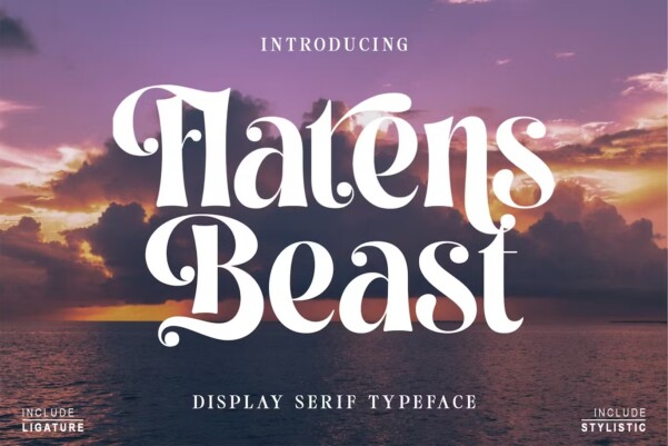 Flatens Beast Font - Free Font