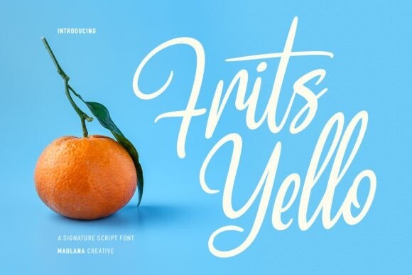 Frits Yello Font - Free Font