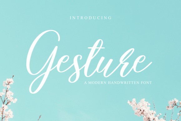 Gesture Script Font - Free Font