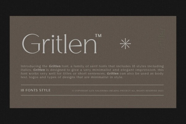 Gritlen Font - Free Font