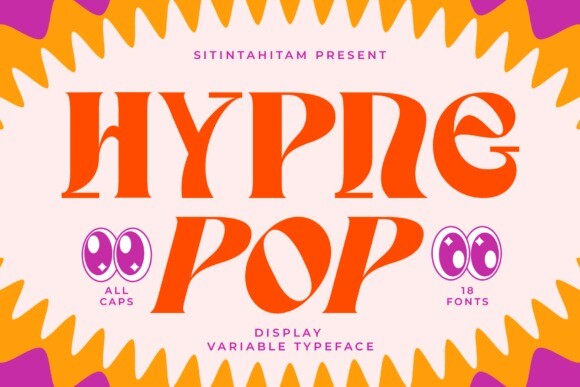 Hypne Pop Display Font - Free Font