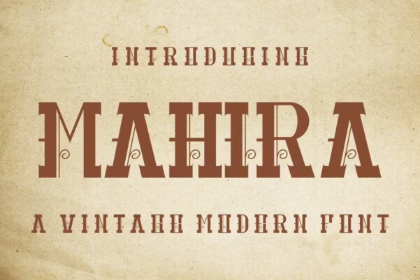 MAHIRA Font - Free Font