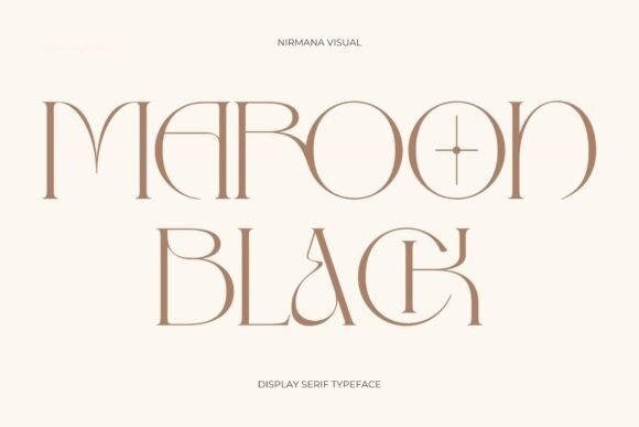 Maroon Black Font - Free Font