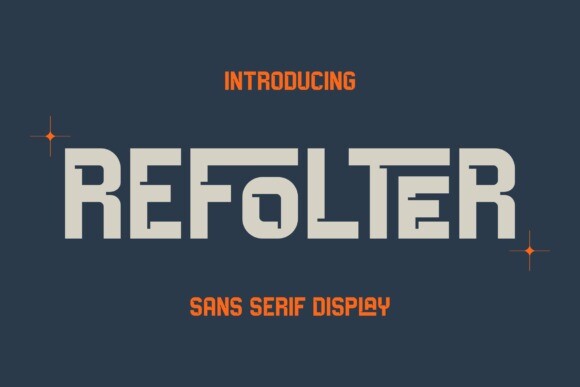 Refolter Font - Free Font
