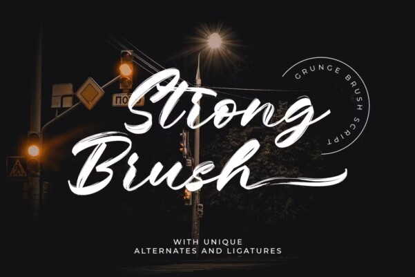 Strong Brush Typeface - Free Font