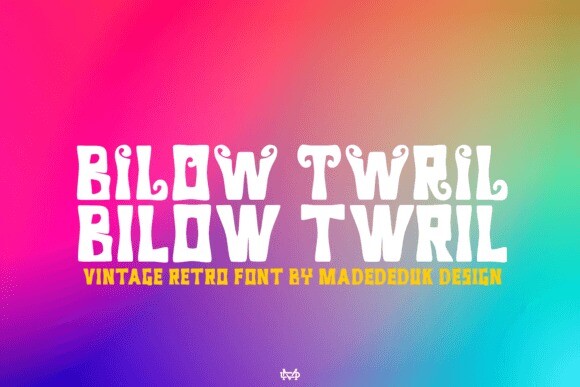 Billow Twril Font - Free Font