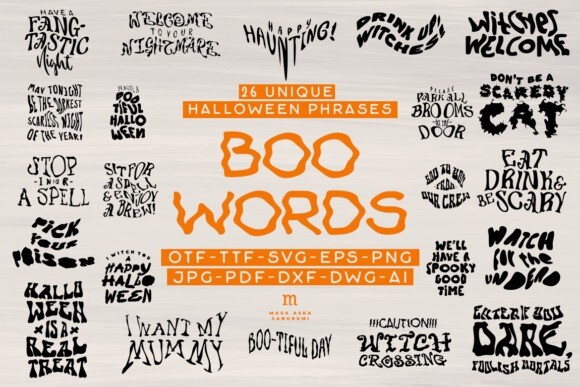 Boo Words Font - Free Font