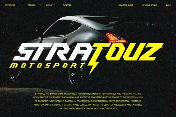 Command Blast Font - Free Font