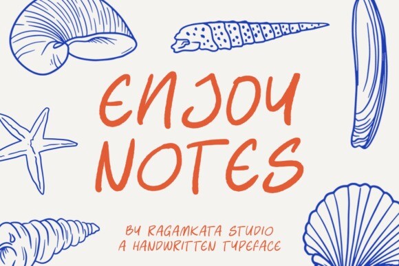 Enjoy Notes Font - Free Font