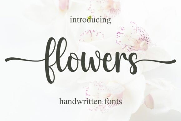 Flowers Script Typeface - Free Font