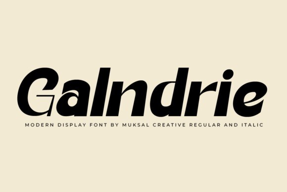 Galandrie Font - Free Font