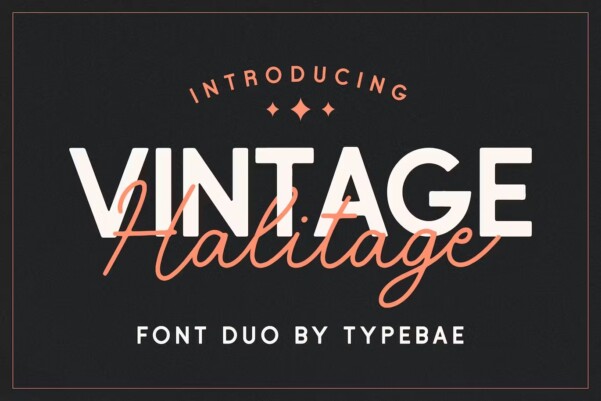 Halitage Vintage Font Duo - Free Font