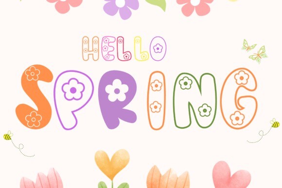 Hello Spring Typeface - Free Font