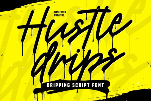 Hustle Drips Font - Free Font